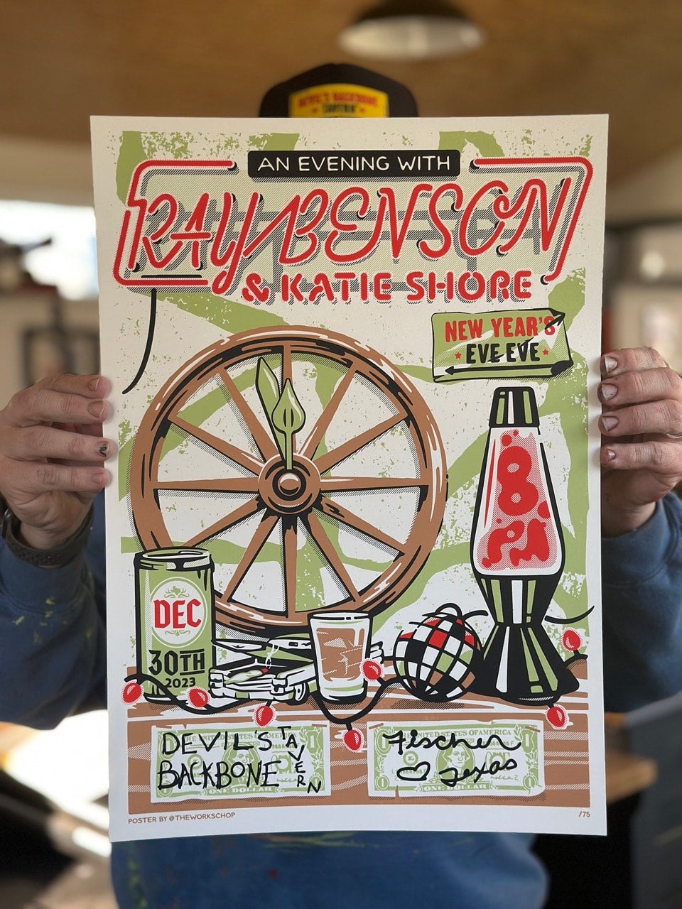 Ray Benson + Katie Shore Screenprinted poster *LIMITED* | Devils ... Ray Benson + Katie Shore Screenprinted poster *LIMITED* | Devils ...